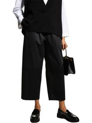 Eskandar Japanese Wide-leg Trousers - Black