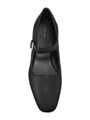 THE ROW Ava Mary Jane Ballerina Flats - Black