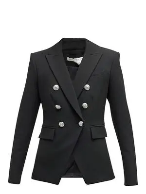 Veronica Beard Veronica Beard Miller Dickey Jacket Black With Silver Buttons