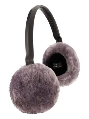 Gorski Gorski Lamb Shearling Earmuffs Charcoal