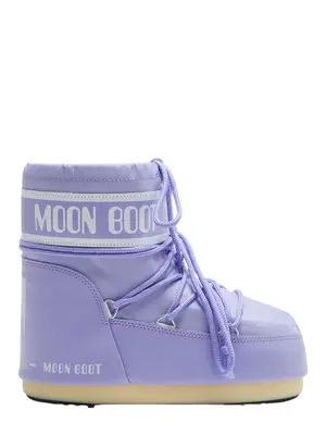 Moon Boot Classic Bicolor Lace-up Short Snow Boots Lilac