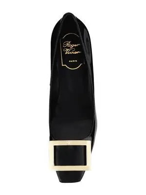 ROGER VIVIER Trompette Patent 70mm Pumps - Black