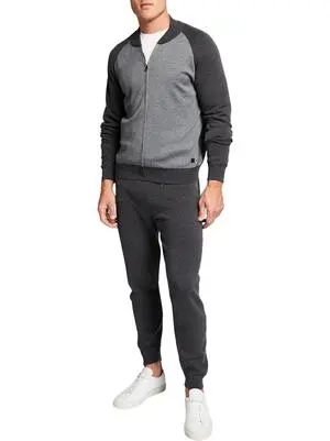 Corneliani Apos;s Solid Track Suit Pants - Charcoal