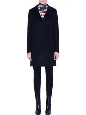 Akris Bera Cashmere Coat - Black
