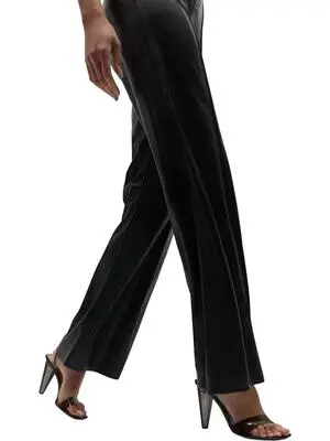 Alice + Olivia Dylan High-waist Faux-leather Pants - Black