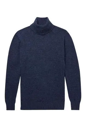 Loro Piana Baby Cashmere Rollneck Sweater - Blue