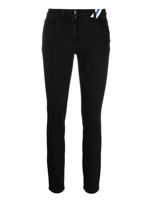 Philosophy Di Lorenzo Serafini Chenille Logo Skinny Trousers - Black
