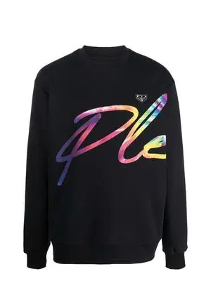 Philipp Plein Logo-print Crew-neck Sweatshirt - Black