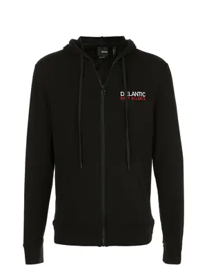 DELANTIC Zip-front Hoodie - Black