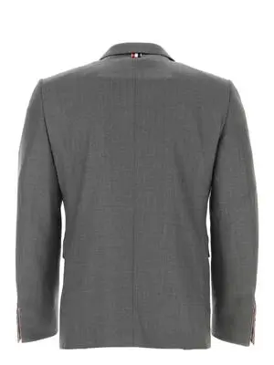 Thom Browne Super 120s Single-breasted Blazer - Grey