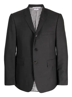 Thom Browne Super 120s Single-breasted Blazer - Grey