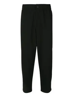 PORTS V Tapered Cropped Trousers - Black