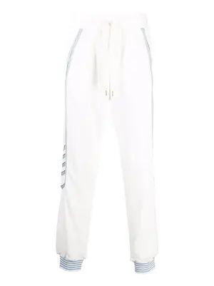 Casablanca Torchon Piping-detail Track Pants - White