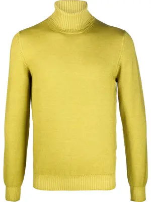 FILERIA Roll-neck Knitted Jumper - Green