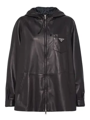 Prada Oversized Hooded Jacket - Black