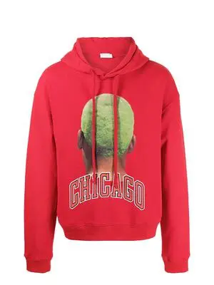 IH NOM UH NIT Graphic Print Hoodie - Red