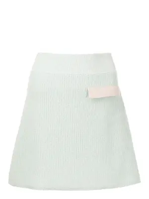 ONEFIFTEEN X Beyond The Radar Knitted Mini Skirt - Green
