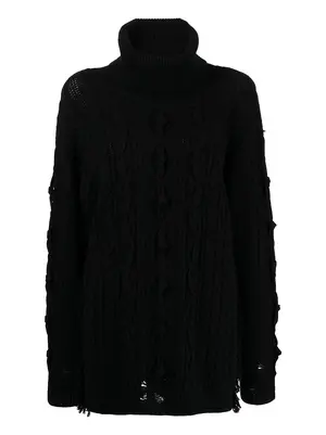 ONEFIFTEEN X Beyond The Radar Cable Knit Jumper - Black