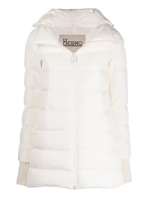 Herno Feather-down Padded Coat - White
