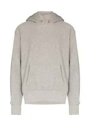 LES TIEN Long-sleeved Cotton Hoodie - Grey