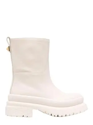 Valentino Garavani Roman Stud Ankle Boots - Neutrals