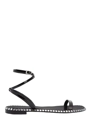 GIUSEPPE ZANOTTI Bellatriks Flat Sandals - Black