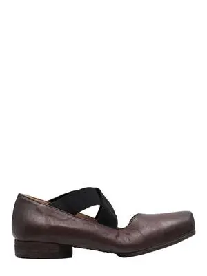 UMA WANG Crossover-strap Ballerina Shoes - Brown