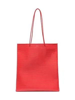 Medea Crocodile Effect Tote - Red