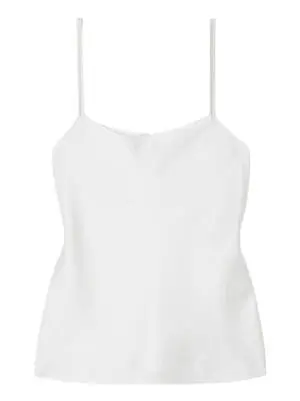 THE ROW The Row Biggins Silk-Satin Camisole White