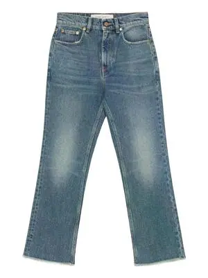 GOLDEN GOOSE High-rise Cropped Jeans - Blue