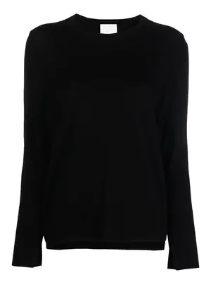 ALLUDE Fine-knit Virgin Wool Jumper - Black
