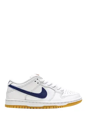 Nike Sb Dunk Low Pro Iso Orange Label/navy Sneakers - White