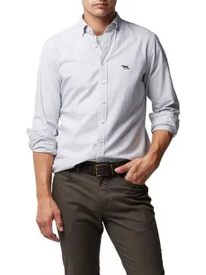 Rodd & Gunn Oxford Lakeside Stripe Sports Fit Shirt Granite