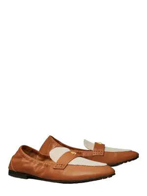Tory Burch Tory Burch Ballet Loafer Tan/ Ecru / Tan