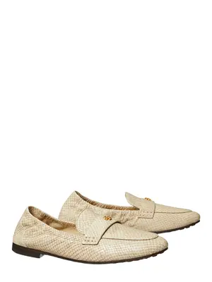 Tory Burch Tory Burch Ballet Loafer Taupe Snake