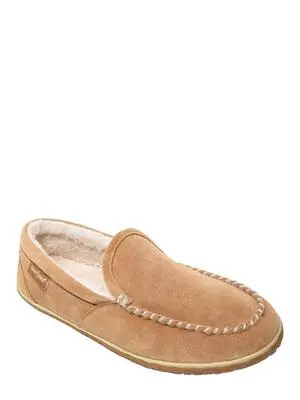 Minnetonka Tilden Suede Slippers - Cinnamon