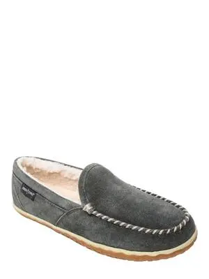 Minnetonka Tilden Suede Slippers - Grey
