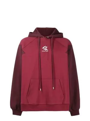 ADER ERROR Sculpture Logo-print Jersey Hoodie - Red