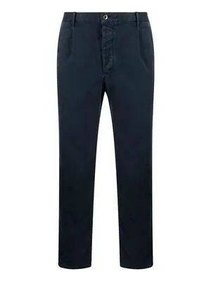 Incotex Slim-cut Chino Trousers - Blue