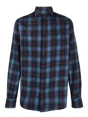 DEPERLU Tartan-print Cotton Shirt