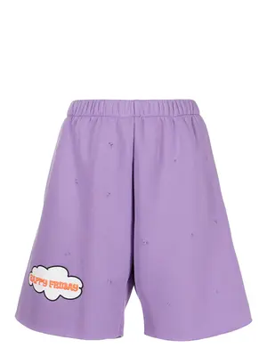 Natasha Zinko Cloud Print Shorts - Purple