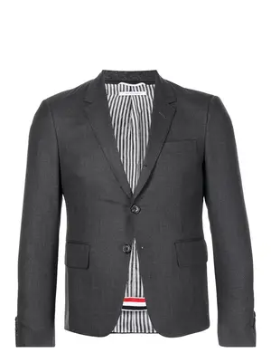 Thom Browne Super 120s Single-breasted Blazer - Grey