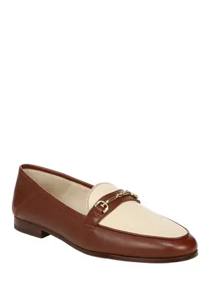 Sam Edelman Sam Edelman Loraine Bit Loafer Eggshell/ Burnt Brandy