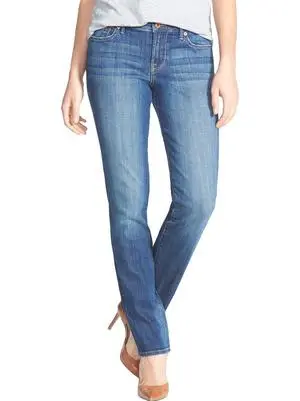 Lucky Brand Sweet Straight Leg Jeans - Tanzanite
