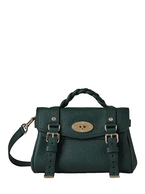 Mulberry Mini Alexa Leather Satchel - Mulberry Green