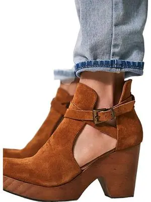Free People Cedar Clog - Tan Suede