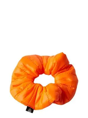 Free People Sports Puffer Scrunchie Orange