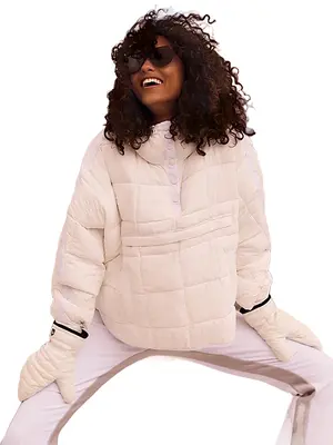 Free People FP Movement Pippa Packable Pullover Puffer Blanc