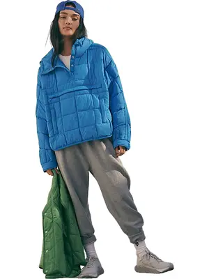 Free People FP Movement Pippa Packable Pullover Puffer Cloud Burst