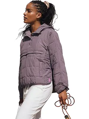 Free People FP Movement Pippa Packable Pullover Puffer Shark